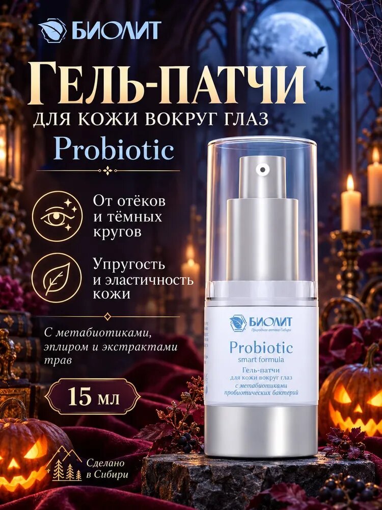 Гель-патчи для кожи вокруг глаз "Пробиотик/Probiotic" 15мл