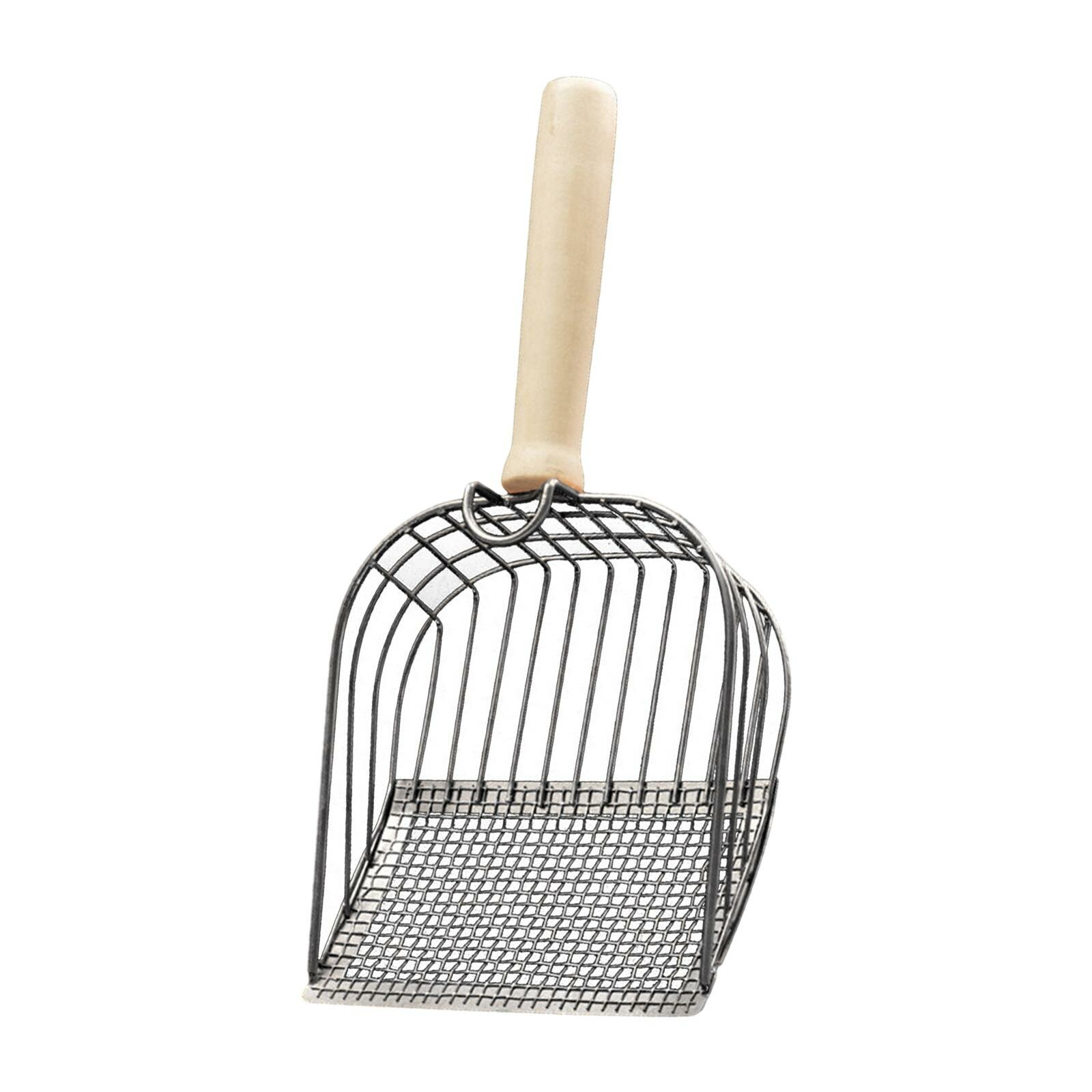 Cat Litter Scoops Pet Sifter Shovel Kitty Cat Litter Sifter with Deep Shovel Argent