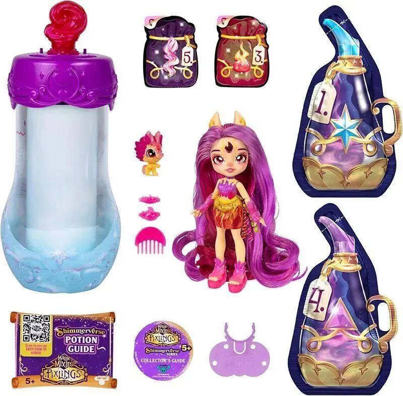 Волшебная кукла Magic Mixies Pixlings Pippa The Firehorse Shimmer Reveal Огненная лошадка Пиппа