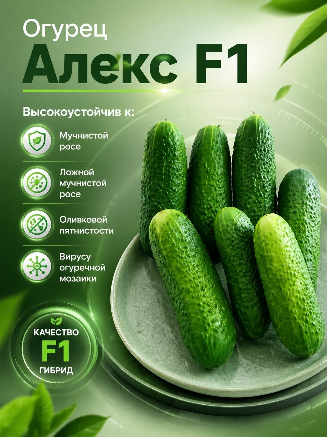 Огурец Алекс F1, семена — фото 1