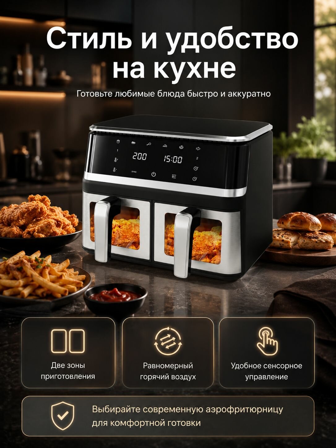 Bosch Аэрогриль mzm-20260102101322194, черный