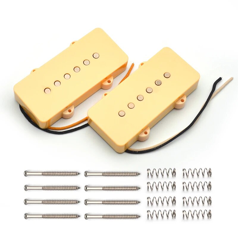 GETMUSIC Винтажный звукосниматель Alnico 5 для электрогитары N-8.1K B-8.8K Yellow N and B