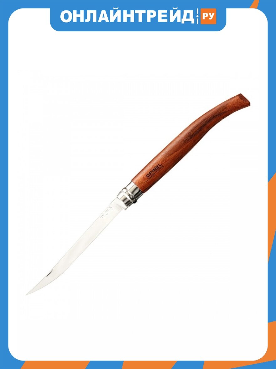 Нож филейный Opinel №15, нержавеющая сталь, рукоять бубинга