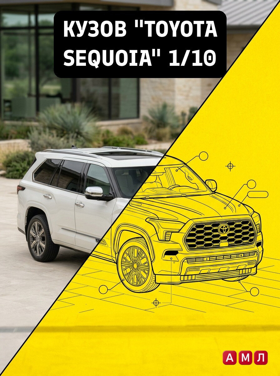 Проект чертеж Кузов Toyota Sequoia в масштабе 1/10 из пластика для радиоуправляемых моделей р/у своими руками - скачать и распечатать чертежи с размерами, пошаговая и поэтапная схема сборки