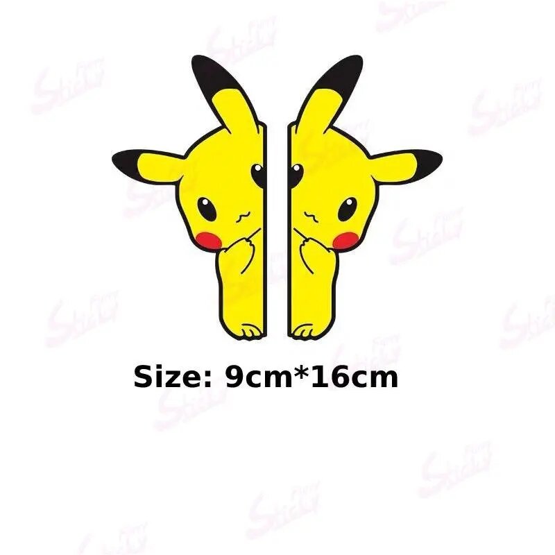 2 шт, водонепроницаемые наклейки Bandai Pikachu 2psp11