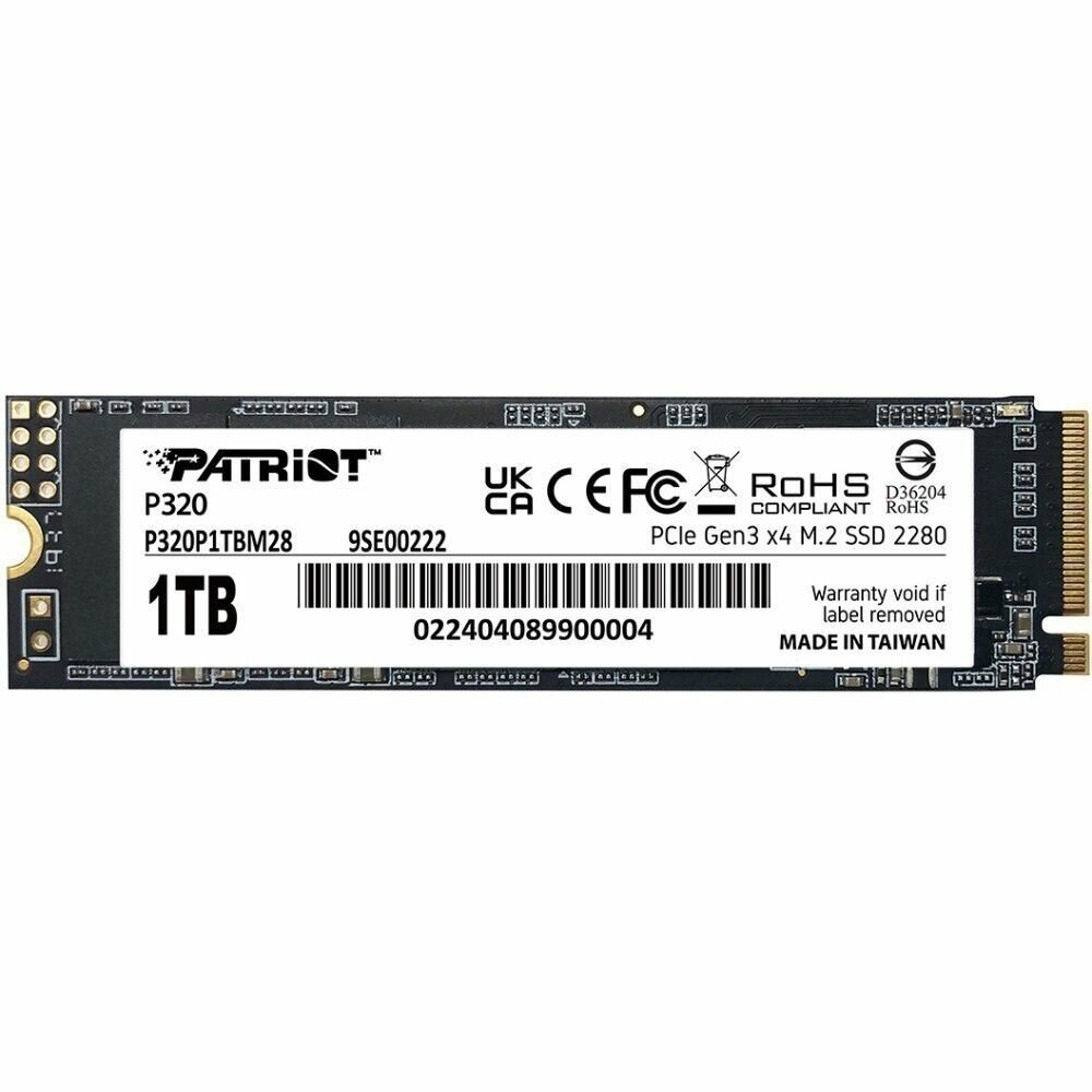 SSD-накопитель Patriot Memory P320P1TBM28 1 ТБ M.2 PCI-E 3.0