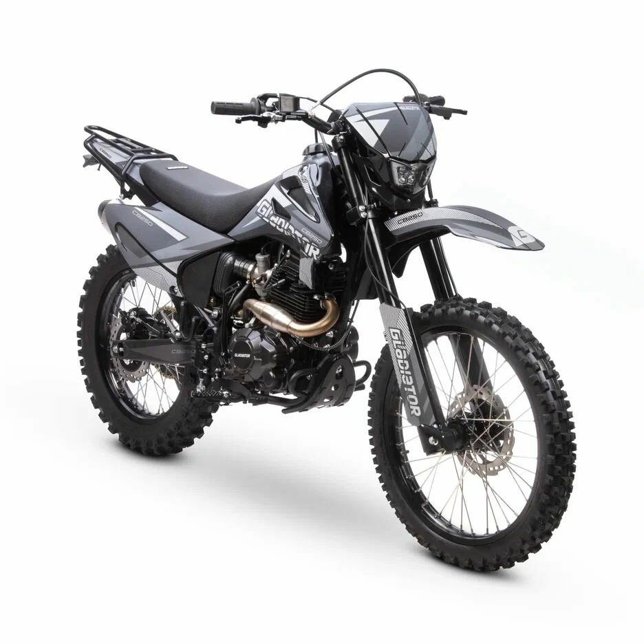 Мотоцикл кроссовый GLADIATOR C2 CB250_серый (без ПТС в заводской упаковке)