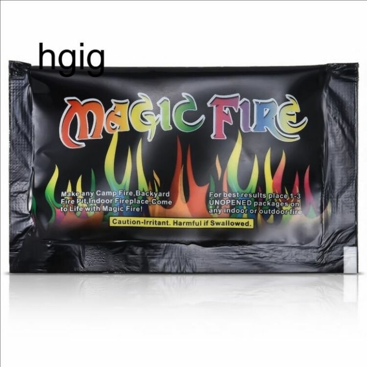 Красящий порошок Magic Fire Flame зеленый 10 гр, набор для костра, магический огонь для кемпинга на открытом воздухе