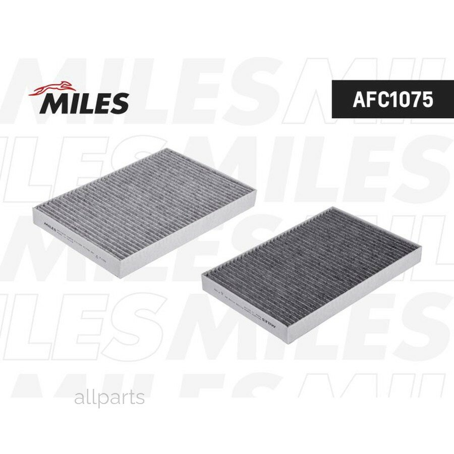 MILES AFC1075 Фильтр салона AUDI A4/A6 97- угольный