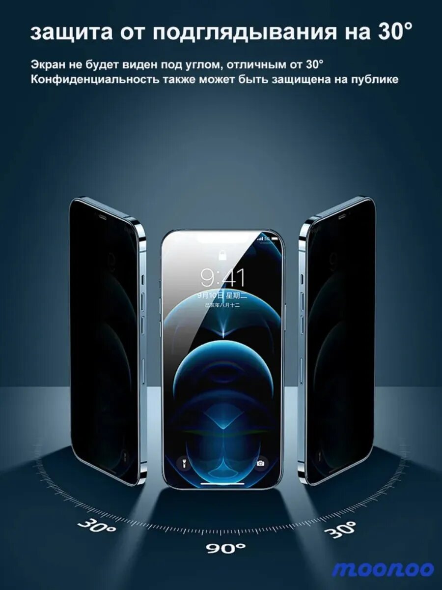 2 шт. антишпион стекло для Tecno Camon 50 4G - 30° защита, высокое содержание глинозема, комфорт в руке