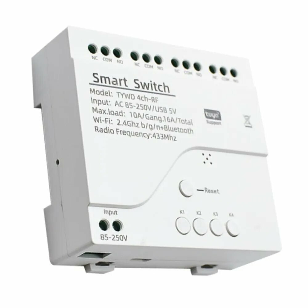 Модуль переключателя двигателя Ваш Смарт Wifi RF 433 дистанционное радиоуправление 4-канальное реле для Alexa Google Home 4
