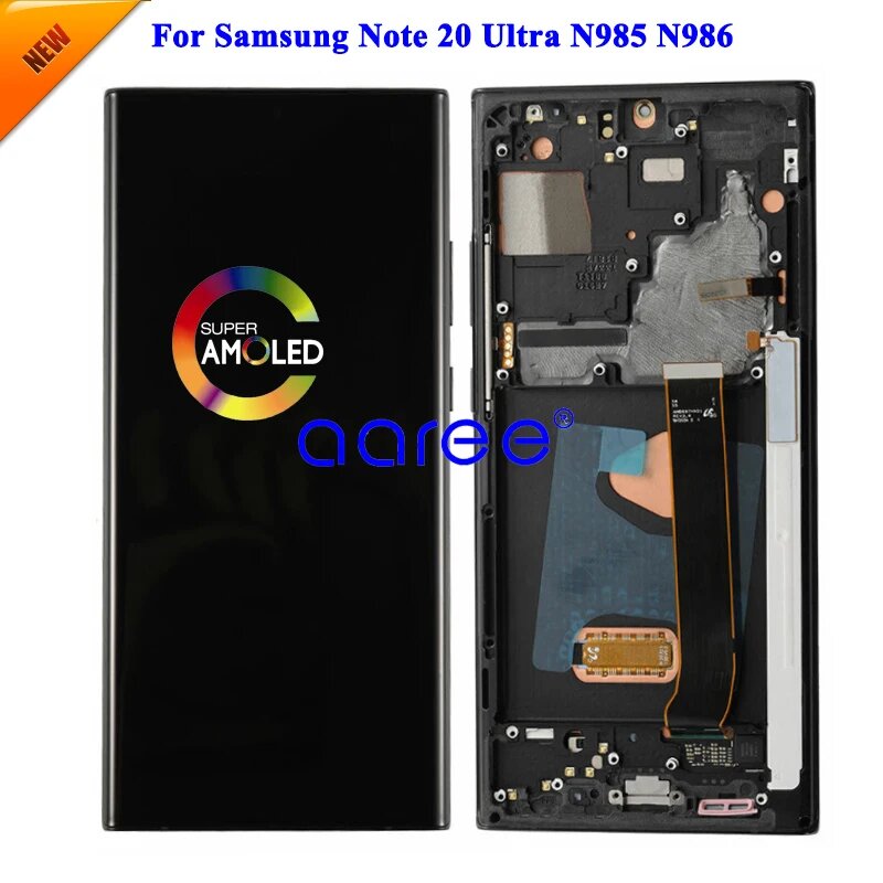 6.67-дюймовый OLED LCD-дисплей Для Samsung Note 20 Ultra N985 С Сенсорным Экраном И Black Frame