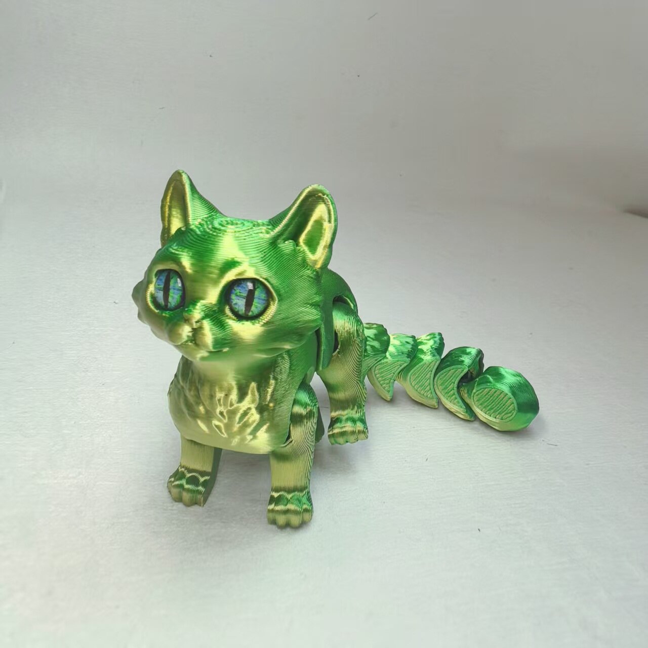 Хит продаж: 3D-печатная подвижная фигурка котенка, игрушка для мальчиков и девочек, подарок, украшение.