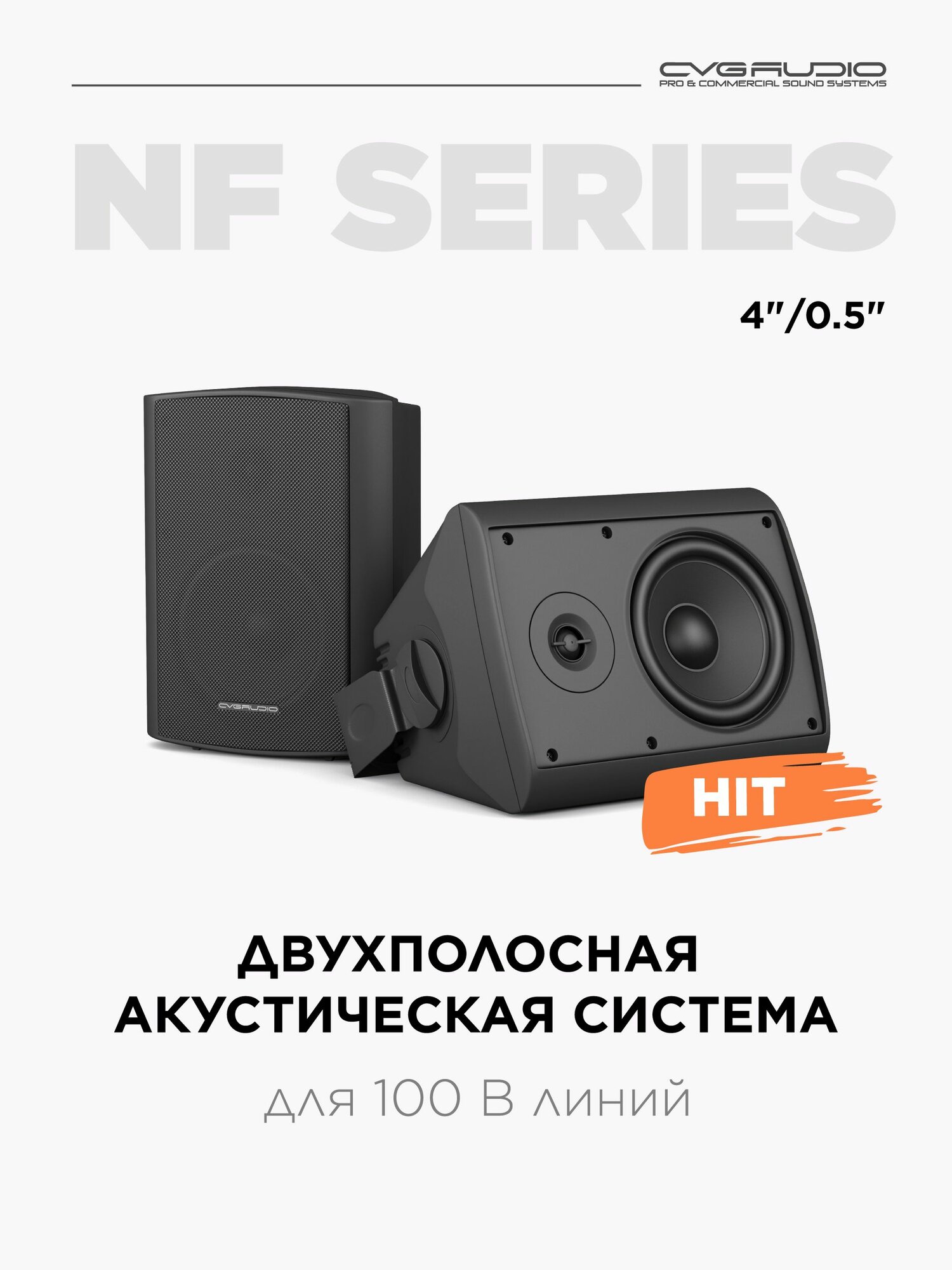 CVGAUDIO NF4TBL Настенная Public Address акустическая система 100V