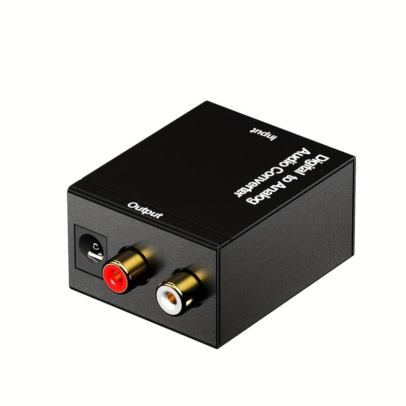 Цифровой оптический в аналоговый стерео аудио конвертер адаптер с оптическим кабелем и питанием USB, выход RCA L/R для PS5, домашнего кинотеатра, TV, компьютера, усилителя, стиль Göçebe