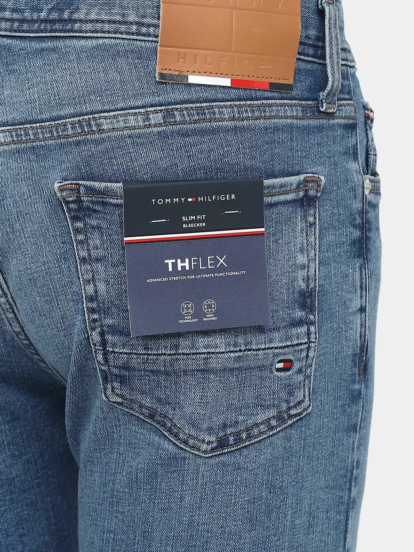 Джинсы зауженные TOMMY HILFIGER, размер 29/34, синий — фото 1