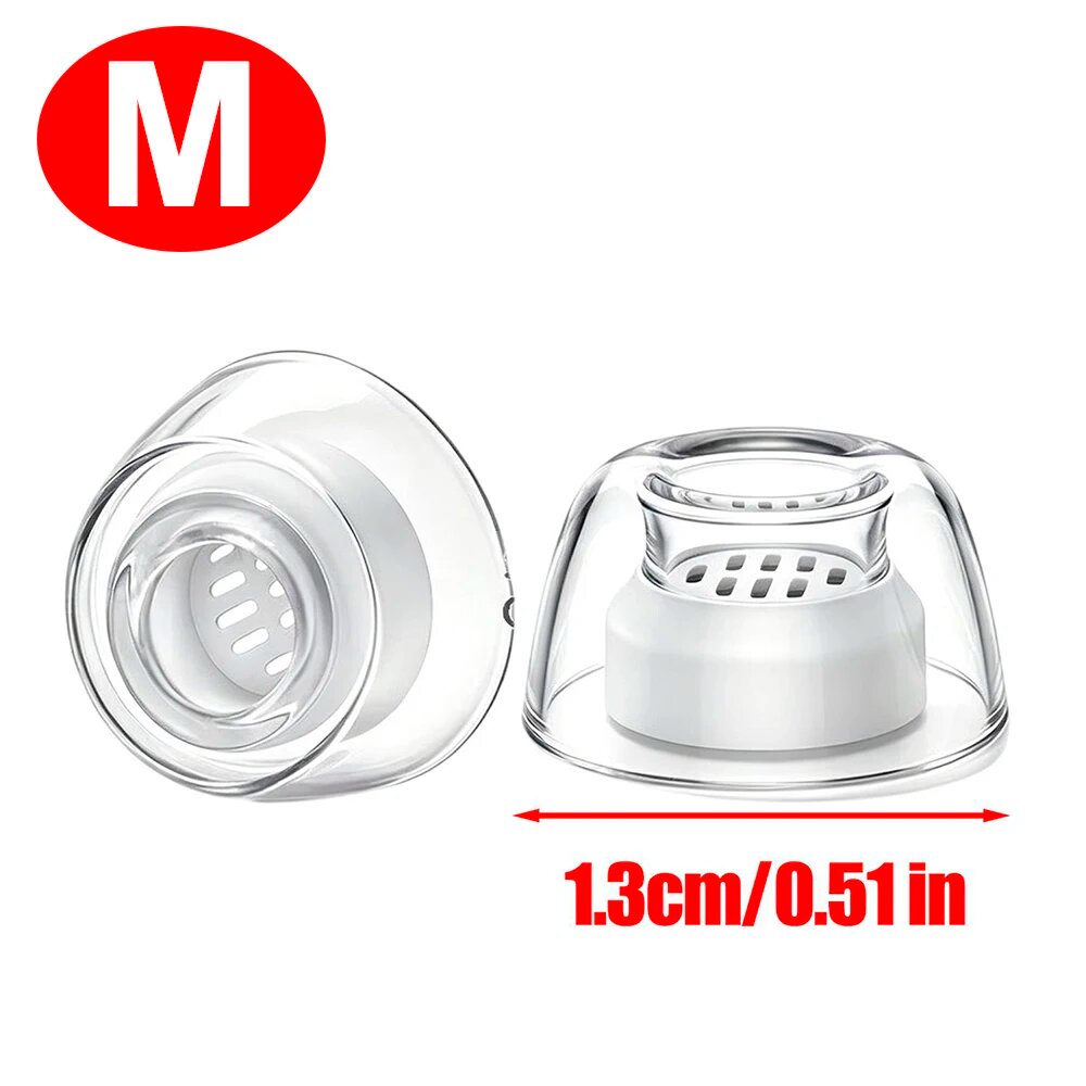 Силиконовые амбушюры для Huawei Freebuds Pro 5/4/3/2 BAPPSUS Серебряный, 1Pair, White - M
