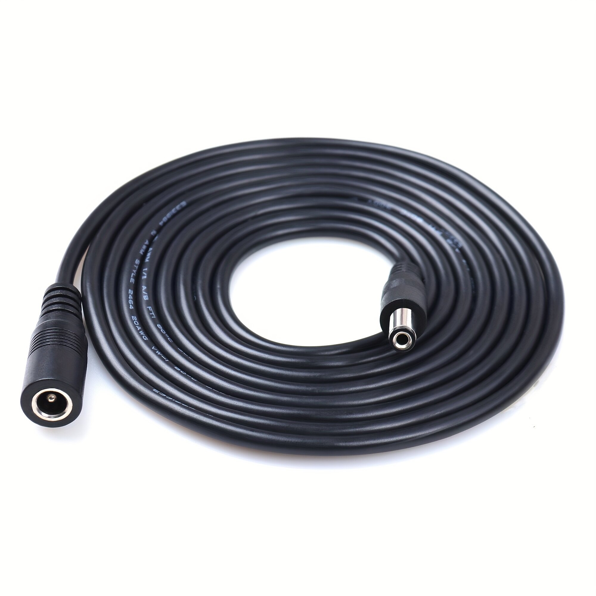 Удлинитель питания DC 5.5mm x 2.1mm папа-мама 2 м, 5V/9V/12V/24V, для камер видеонаблюдения, LED-лент, умных устройств