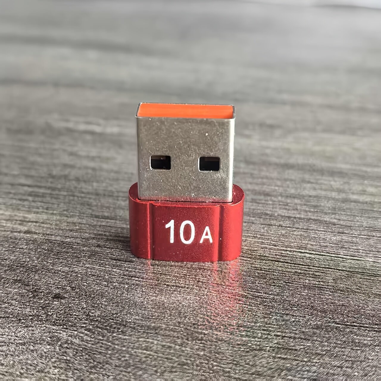 Адаптер Type-C на USB 10A красный, Plug and Play, поддержка зарядки и передачи данных, совместим с телефонами, планшетами, компьютерами, клавиатурами, мышами и другими устройствами