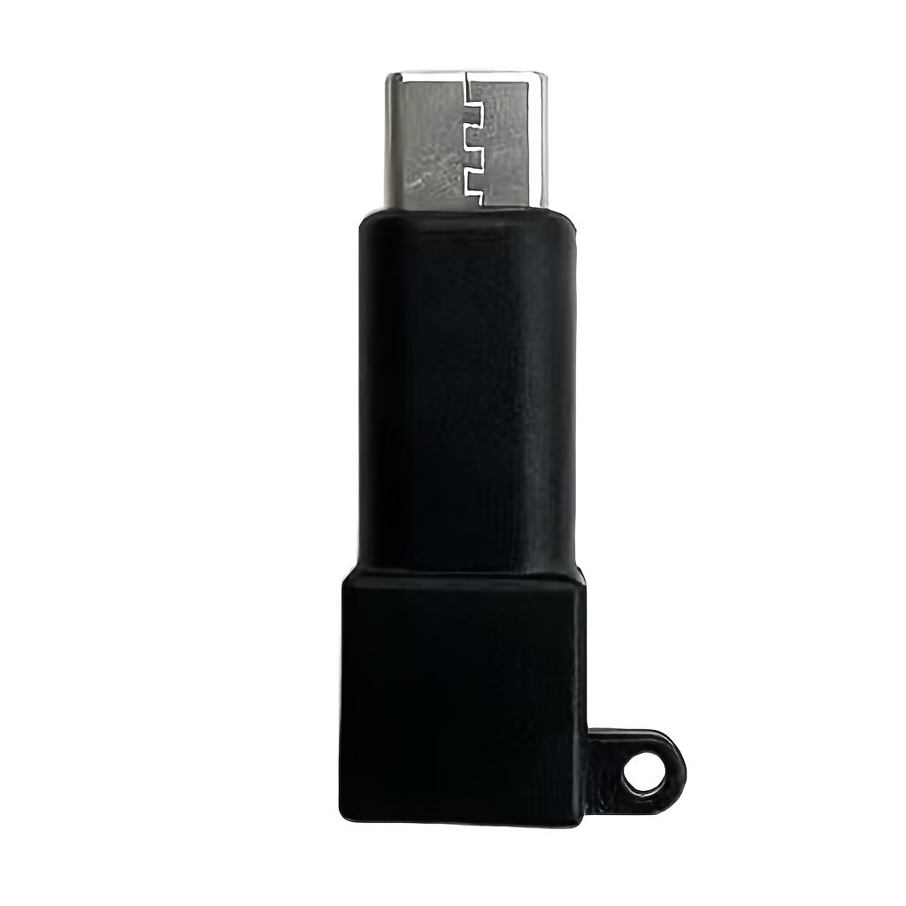 Мини-адаптер Micro USB (мама) - Type-C (папа) для зарядки, только питание, без передачи данных, компактный переходник с петлей для шнурка, для телефонов Type-C, 1 шт.