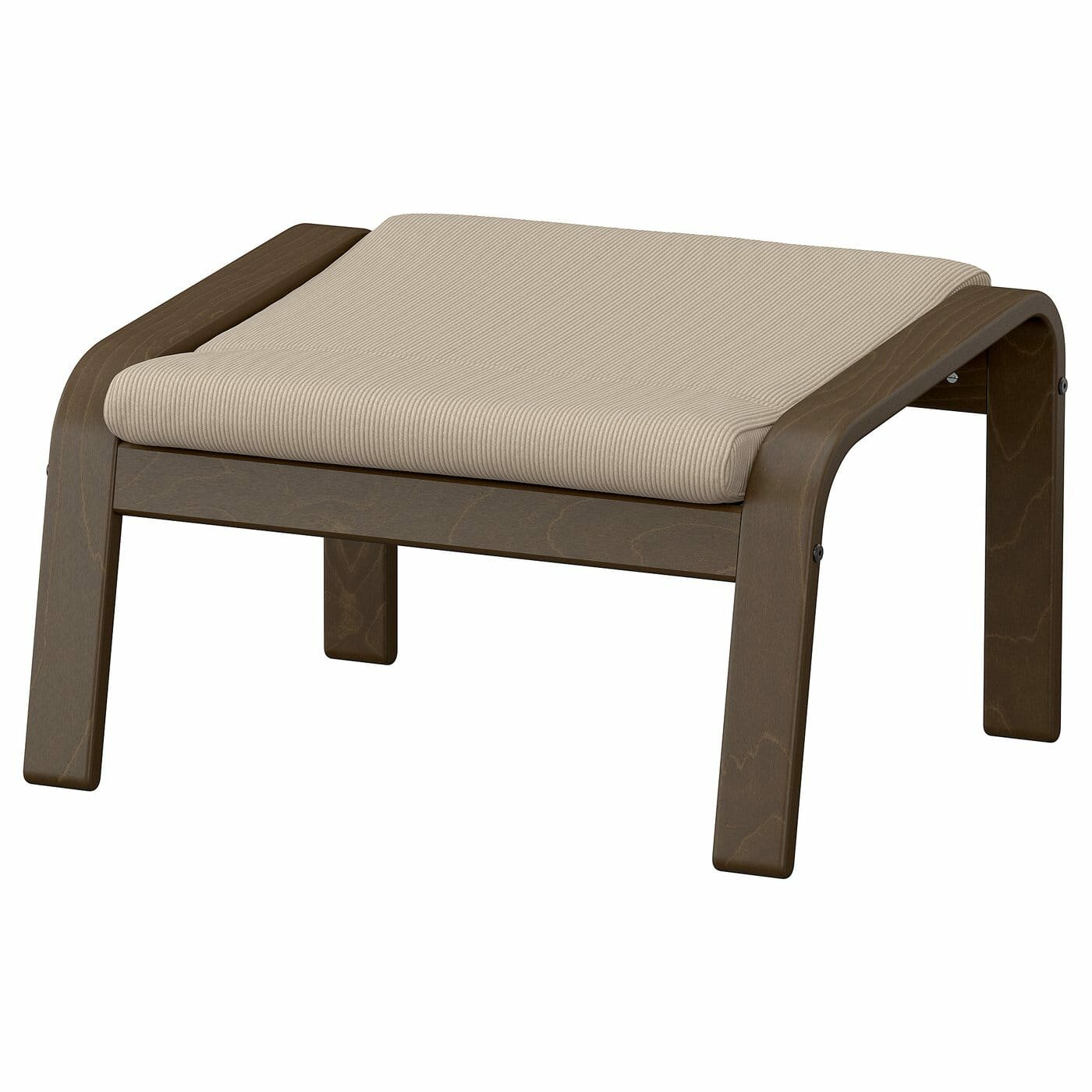 Пуф IKEA PO NG, коричневый, бежевый 396.177.23