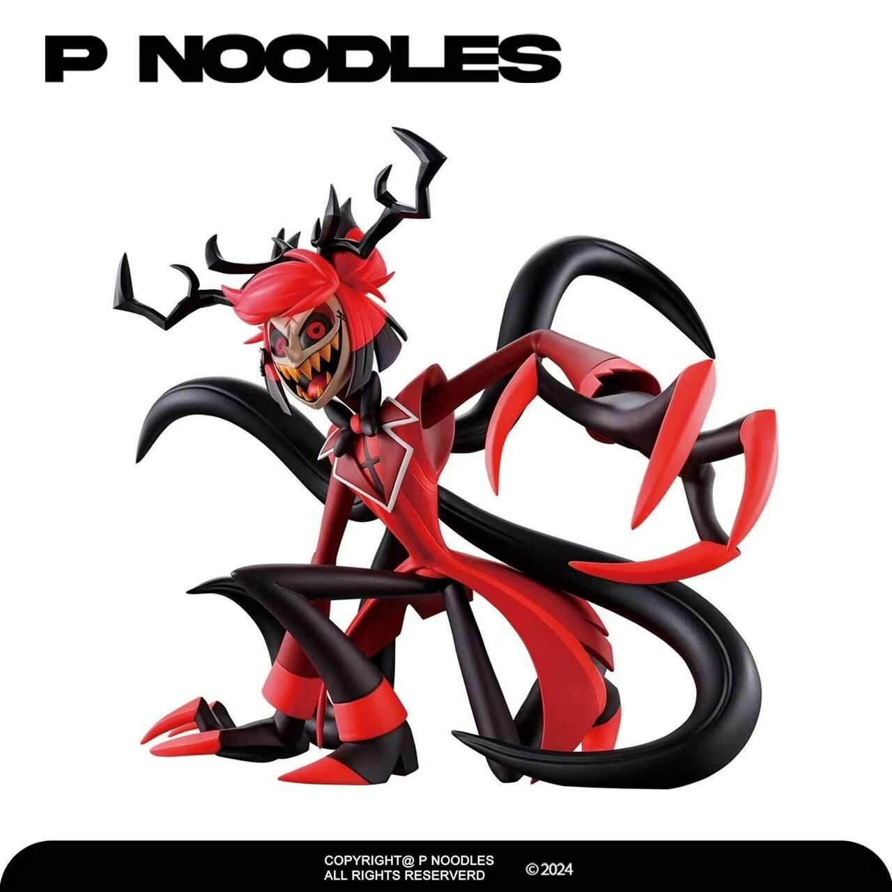 Коллекционная фигурка персонажа Аластора из сериала Адский гостиница от P NOODLES,15cm
