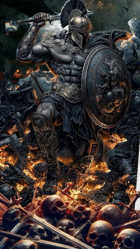 Картина по номерам для взрослых начинающих,"Спартанский воин Спартанец/spartan warrior"Картина маслом своими руками для домашнего декора стен, 40x50 см, без рамки
