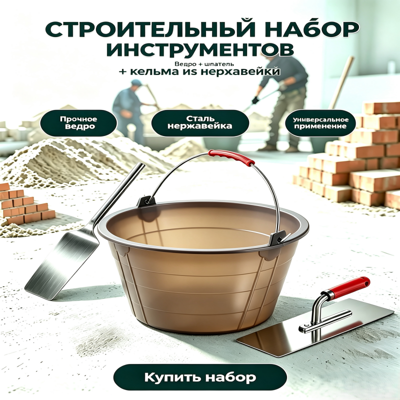 Набор строительных шпателей, инструмент для штукатурки и кирпичной кладки