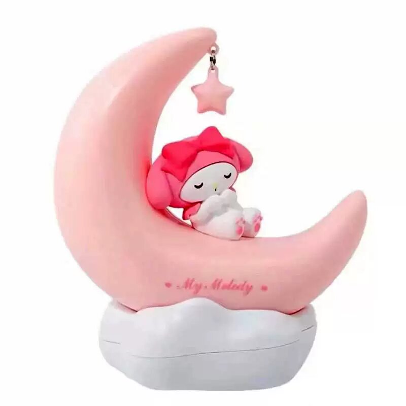 Светодиодный ночник MINISO Sanrio Ocean Treasure с перезаряжаемой батареей, украшение в виде ракушки Куроми с жемчугом