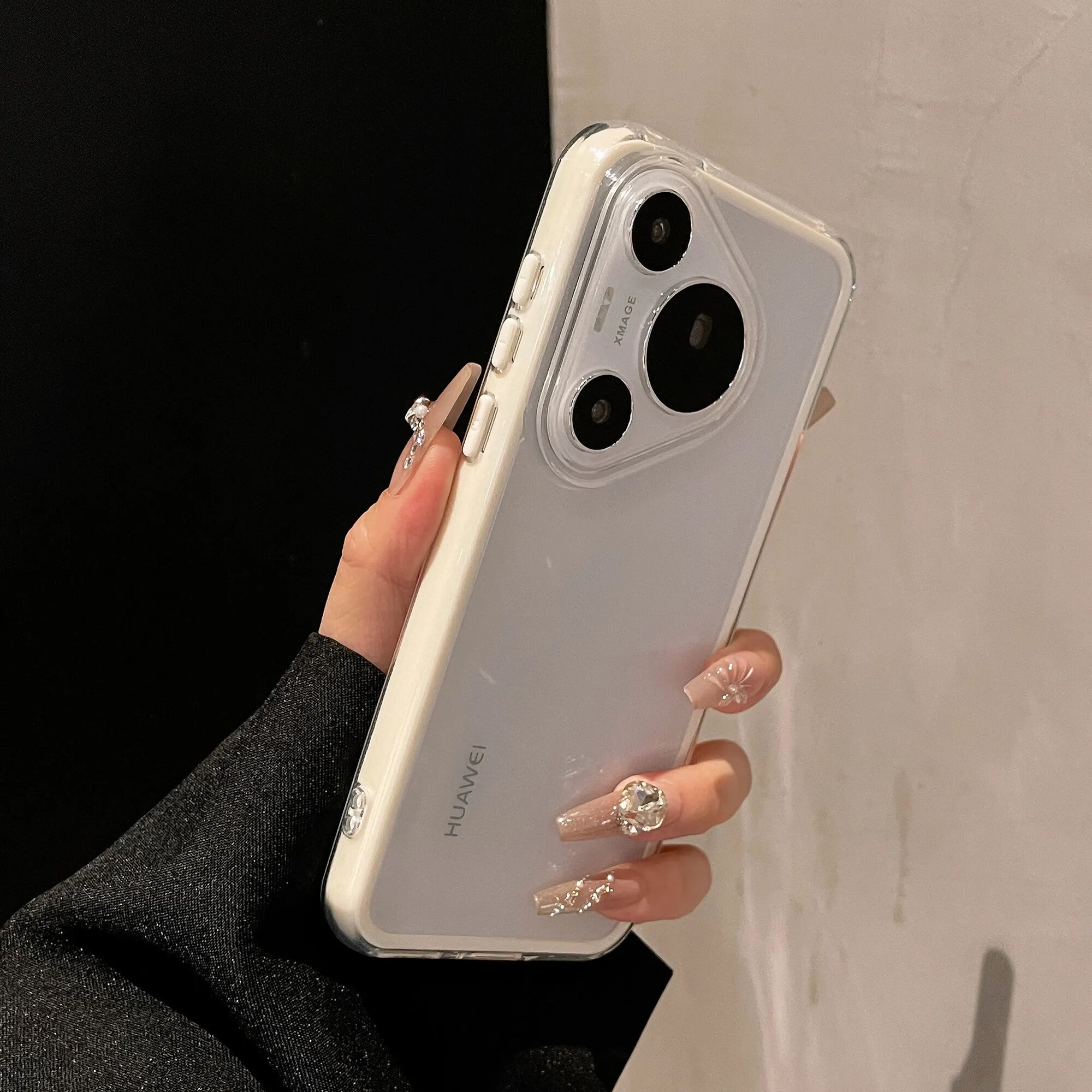 Чехол для Huawei Pura 90S 90 80 70 Pro Max Ultra, 2-в-1, приятный на ощупь, силиконовый, из ТПУ, противоударный бампер, Funda