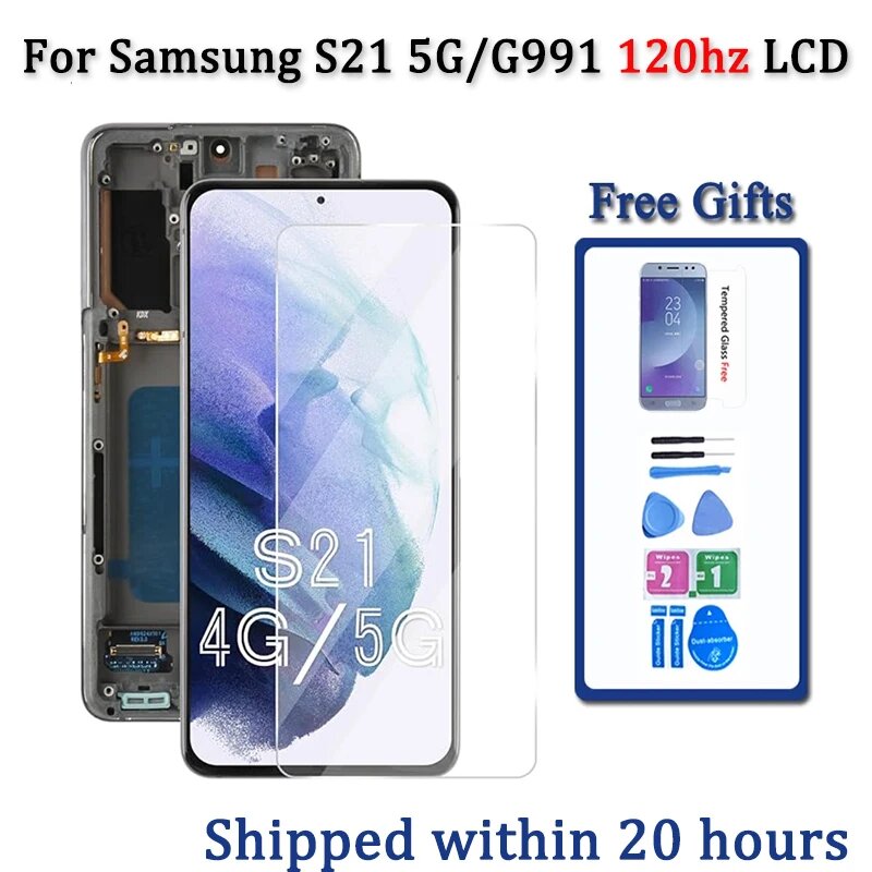 AMOLED-экран для Samsung S21 4G/5G, замена дисплея для Samsung S21 5G, AMOLED Black Frame