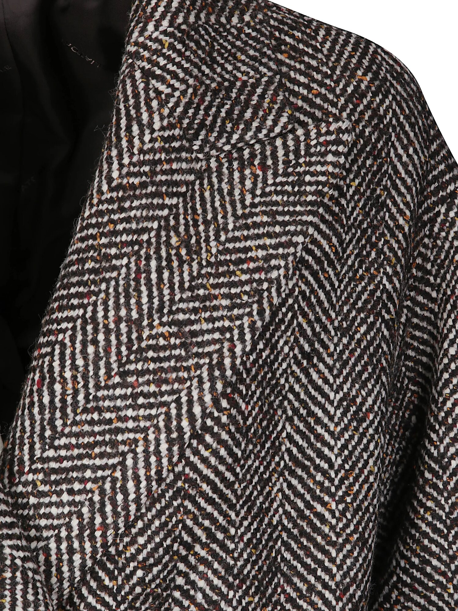 Пальто Tagliatore Herringbone-pattern Linden coat, размер 44, коричневый — фото 1