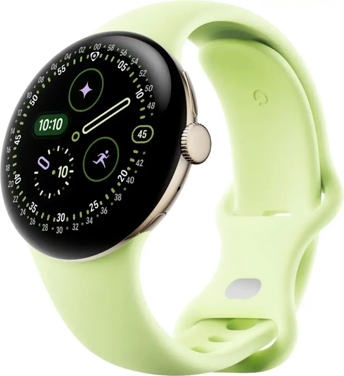 Умные часы Google Pixel Watch 4 41mm Wi-Fi (Champagne Gold/Lemongrass)