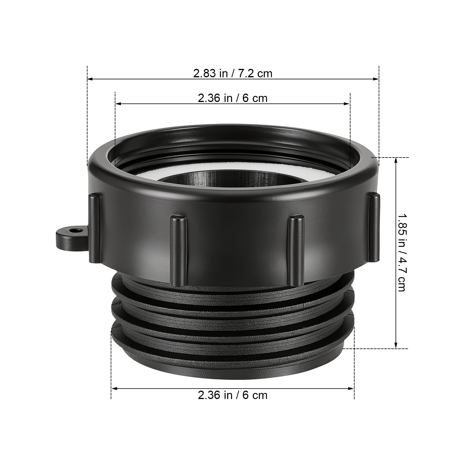 Адаптер Для Ibc Тоте С Тонкой Резьбой На Грубую 7.00X5.00X5.00Cm