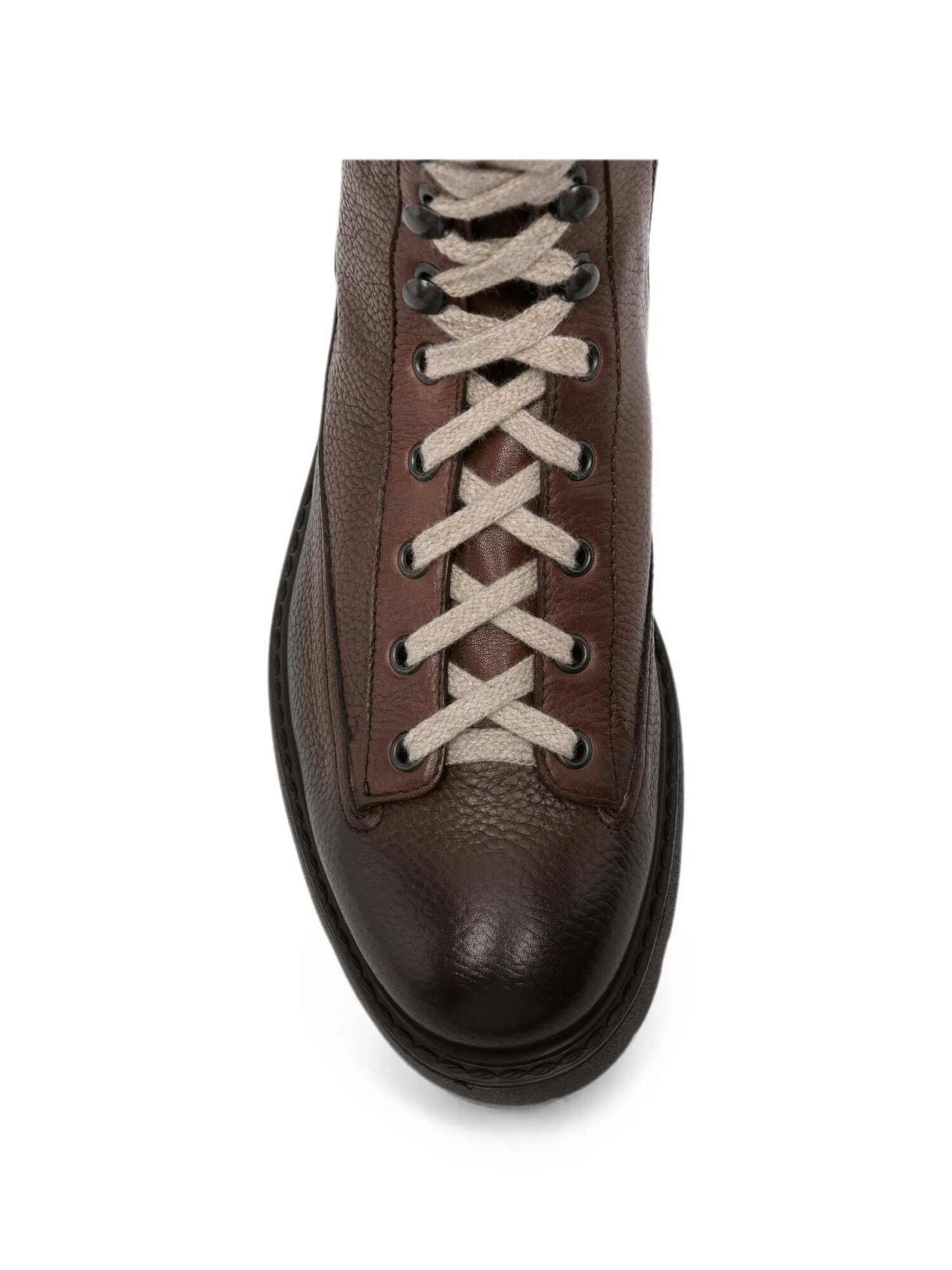 Ботинки Doucal's Side-zip lace-up ankle boots, размер 43, brown — фото 1