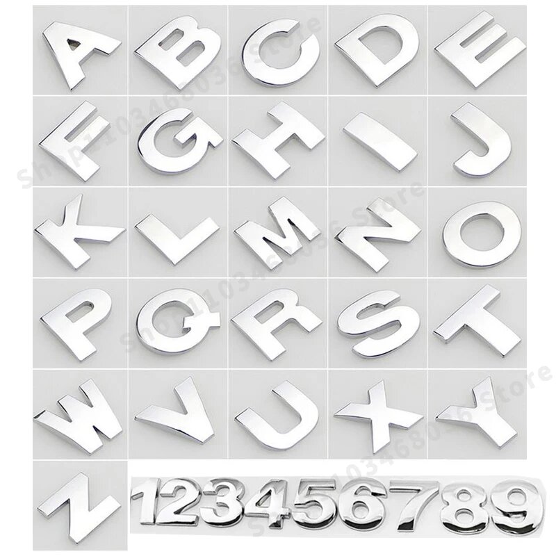 Металлический 3D значок BYD Gloss Silver для SONG PLUS