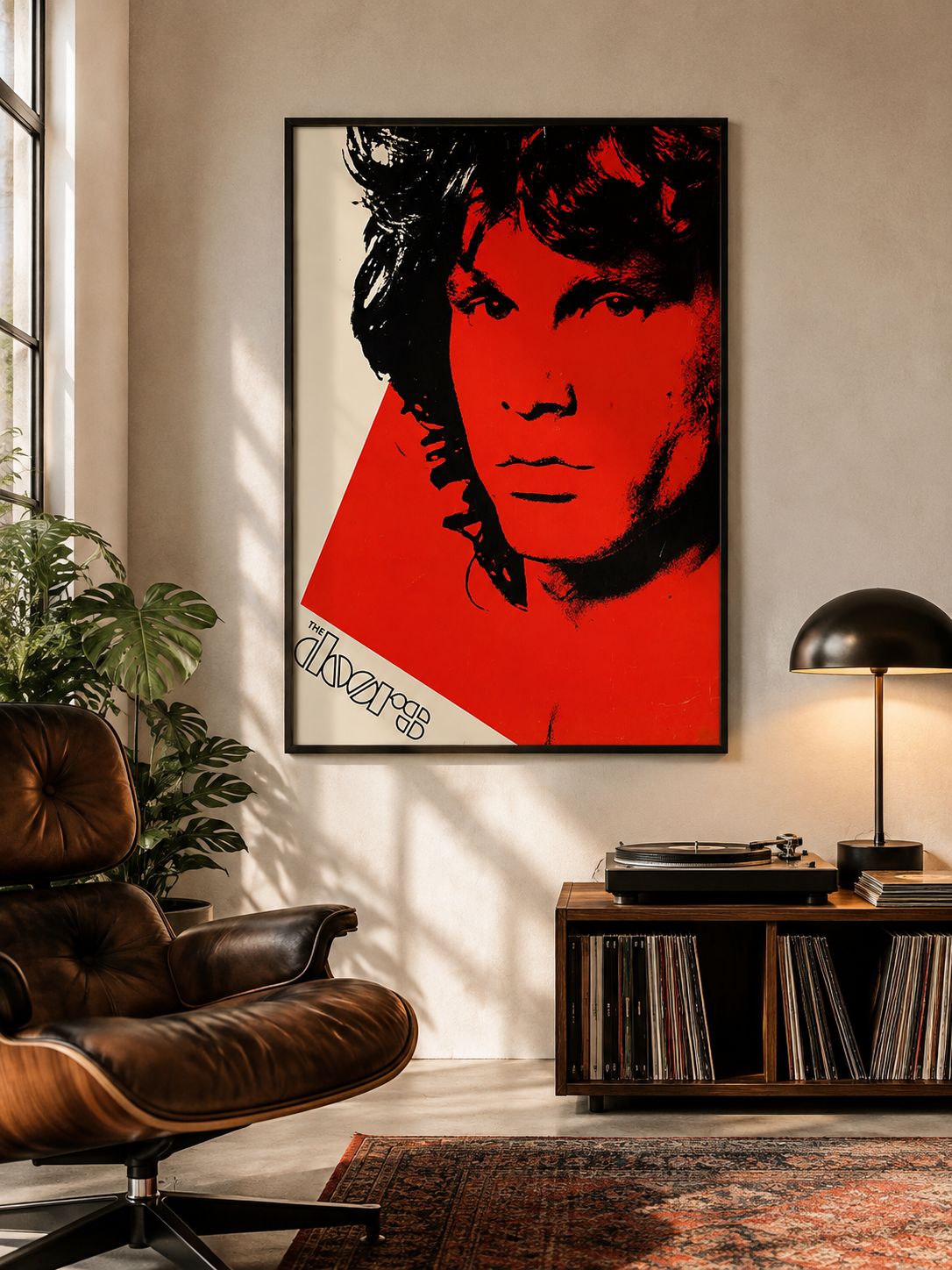 Постер Джим Моррисон Jim Morrison The Doors 1980 год - размер A3