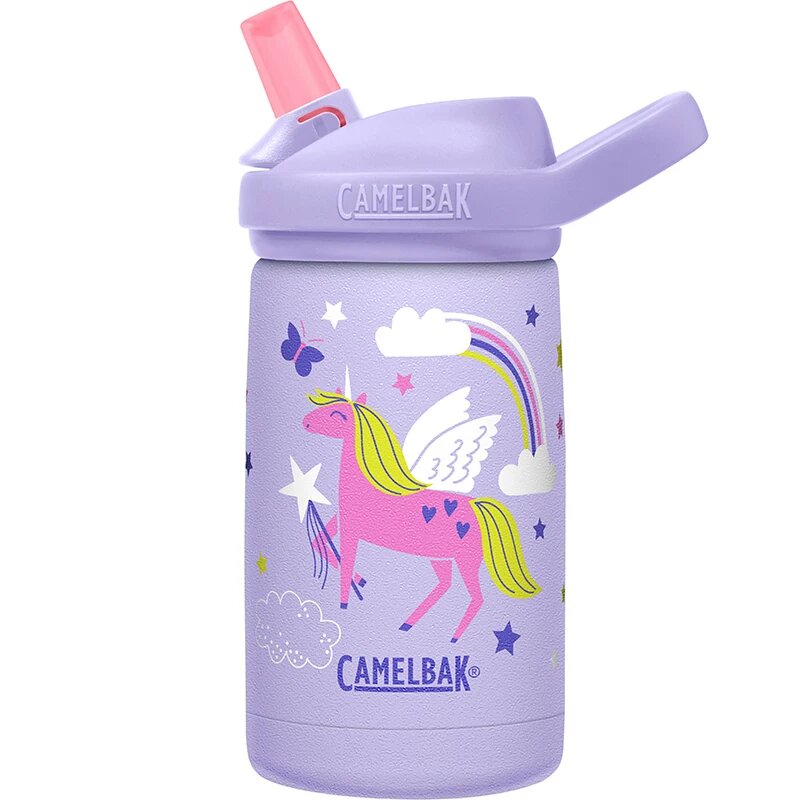 CamelBak Изолированный водный бутылка с рисунком Волшебный единорог, 0.35 л, с трубкой для детей и взрослых