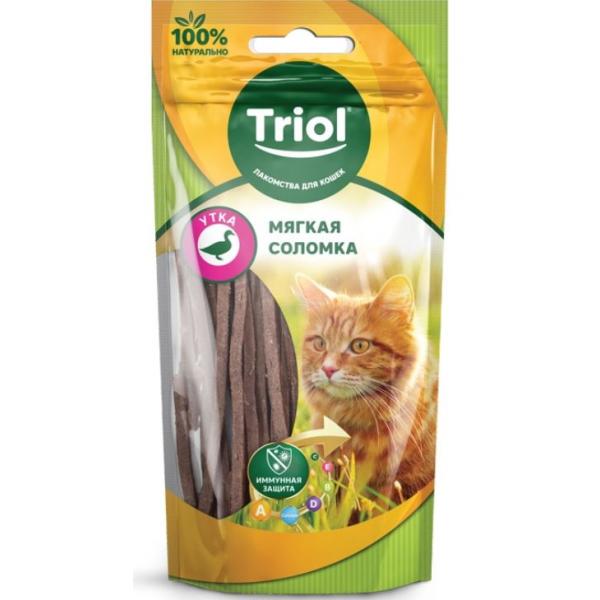 Triol Мягкая соломка из утки для кошек 40г