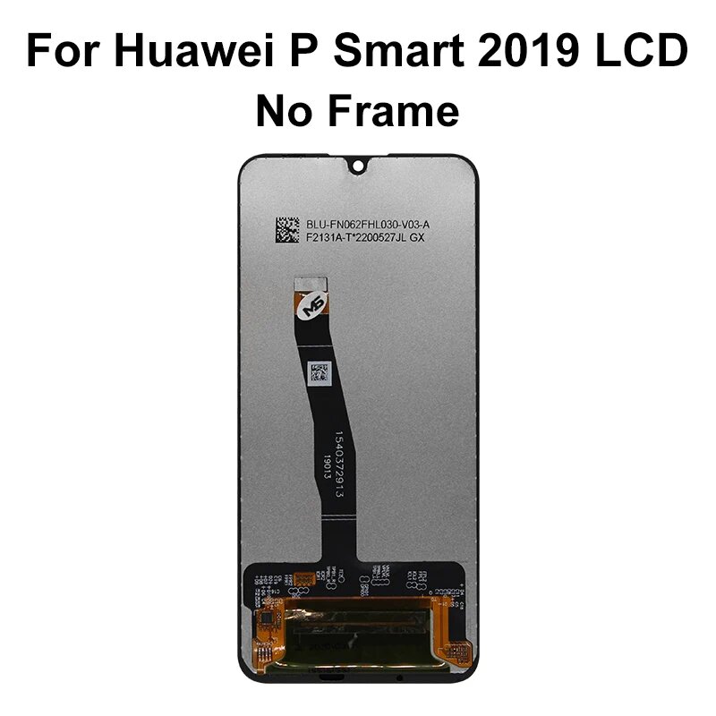 Дисплей для Huawei P Smart 2019, Black, No Frame