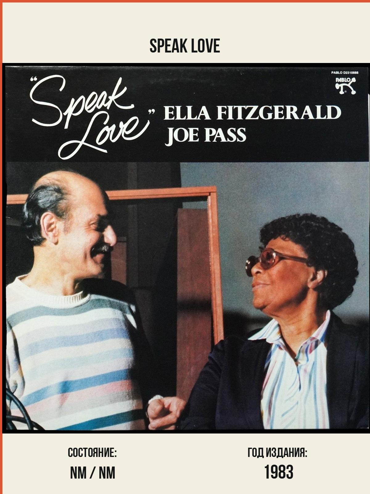 Виниловая пластинка Pablo Ella Fitzgerald – Speak Love