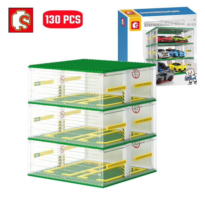 Конструктор SEMBO BLOCK Гараж для машин 130pcs с коробкой