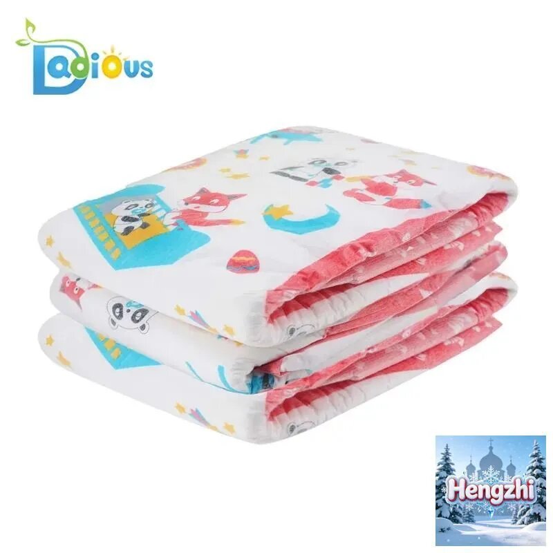 ABDL подгузники для взрослых, одноразовые детские трусы с увеличенной талией, с красным принтом ddlg