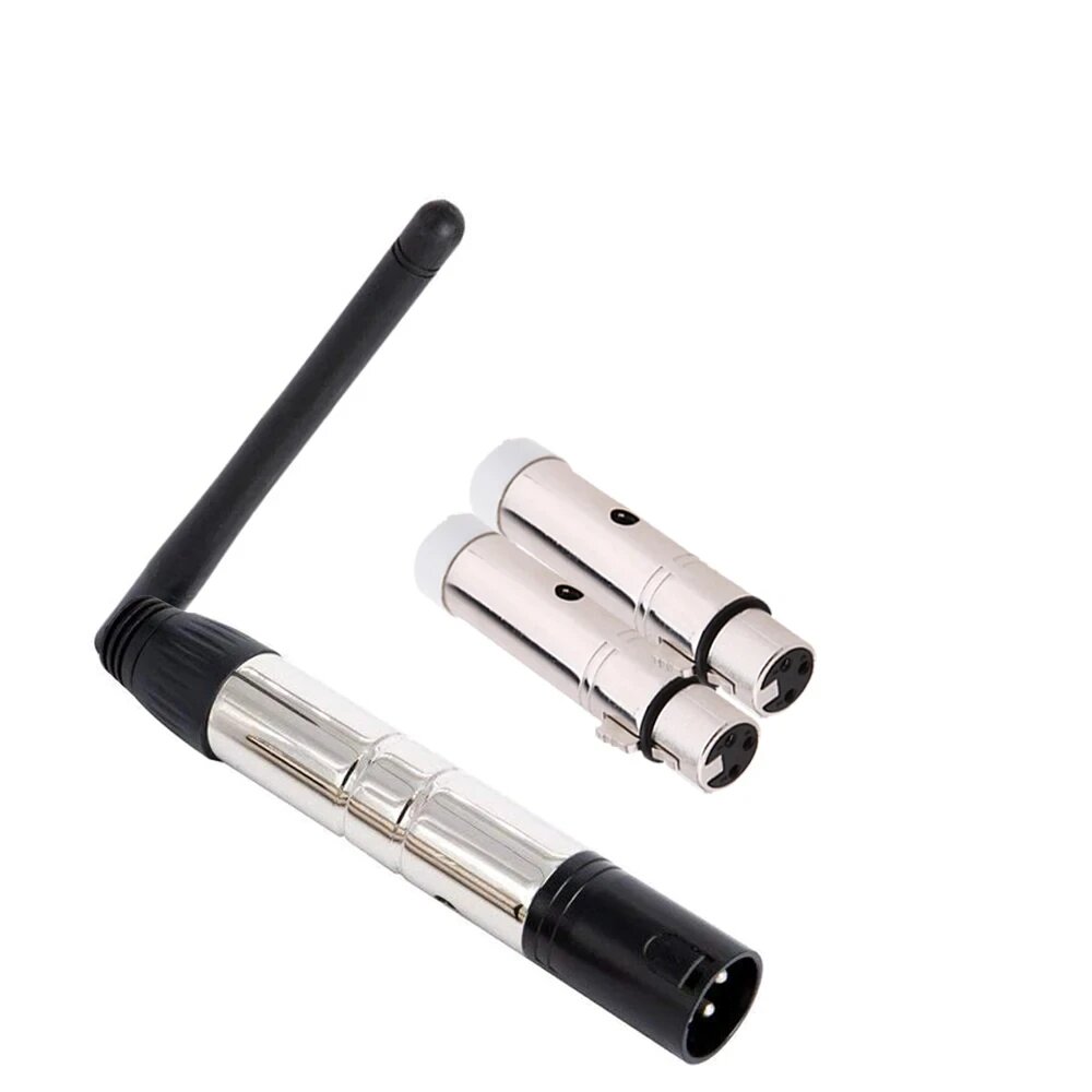 Беспроводной контроллер DMX512 Приемник ISM XLR-передатчик EU plug, Sliver 1T2R
