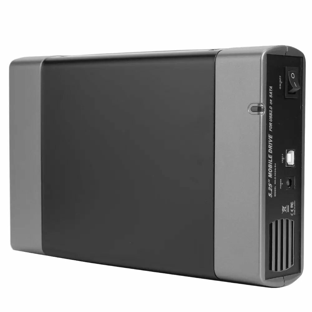 USB 2.0 внешний корпус для оптического привода 5,25 дюйма с интерфейсом SATA и поддержкой записи DVD со скоростью 16