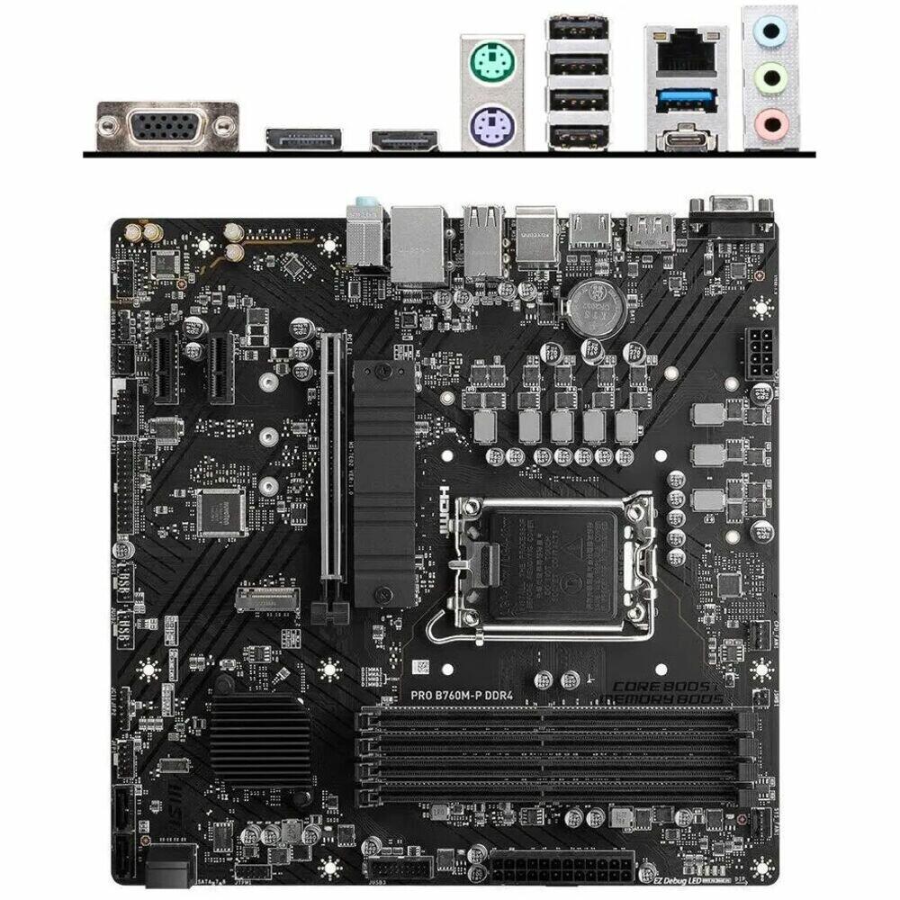 Материнская плата MSI PRO B760M-P LGA1700 DDR5, 2 слота M.2, Audio Codec Realtek ALC897