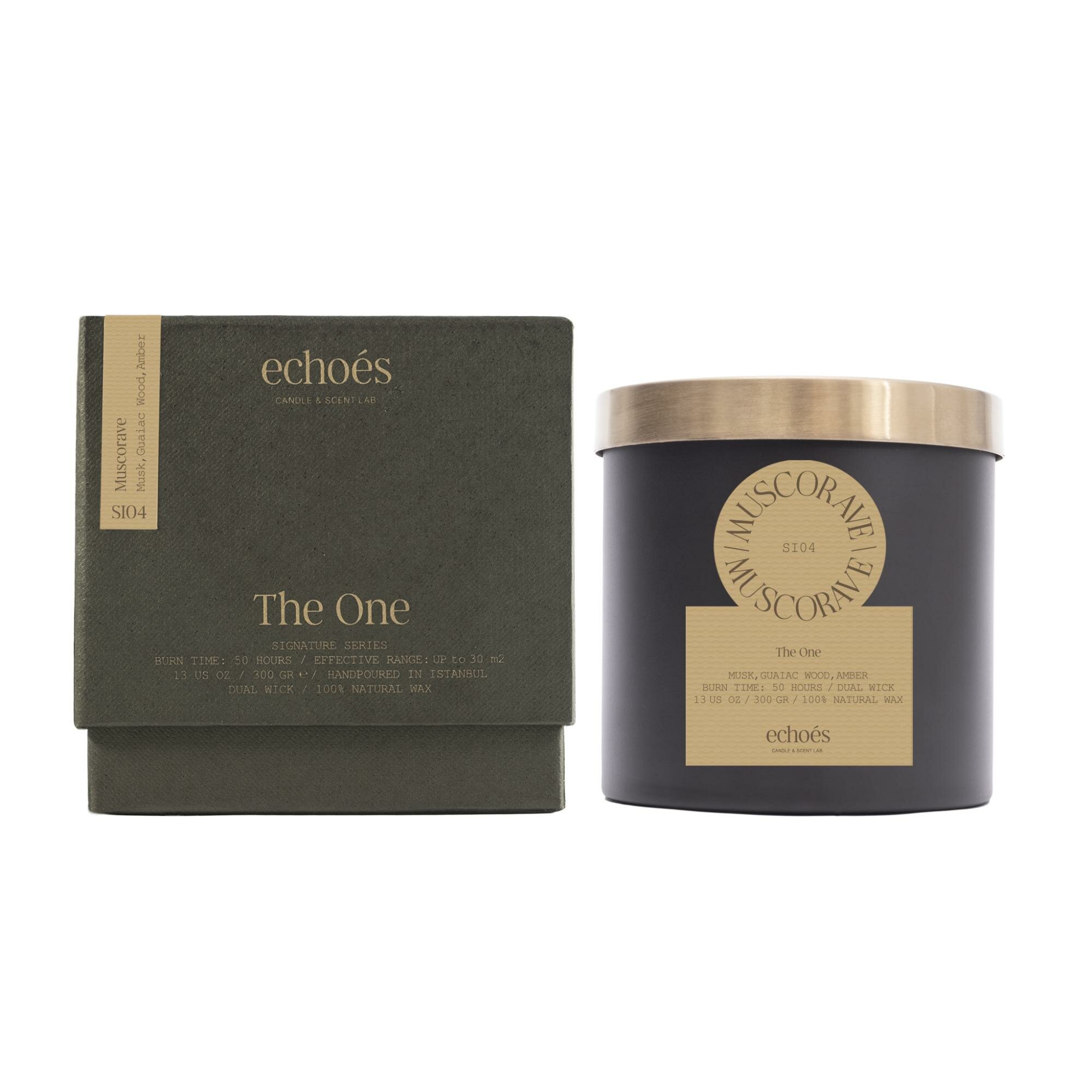 MUSCORAVE Medium Candle ECHOES Мускорейв Средняя свеча, 300 гр.