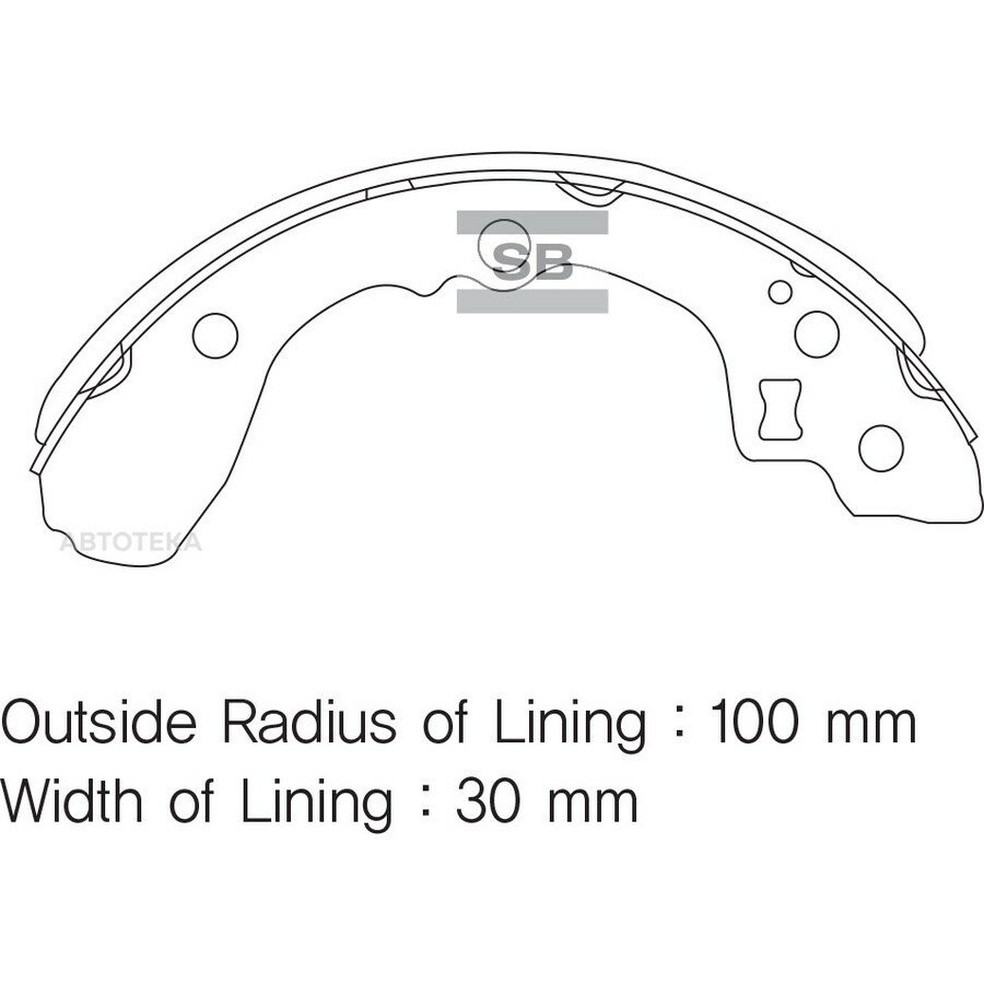Колодки тормозные барабанные SANGSIN BRAKE SA134 SANGSIN BRAKE SA134