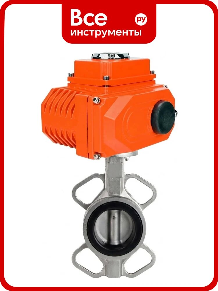 Затвор DN-ru 316L-316L-VITON Ду100 Ру16, с электроприводом QT2-008-380VAC D050-107573