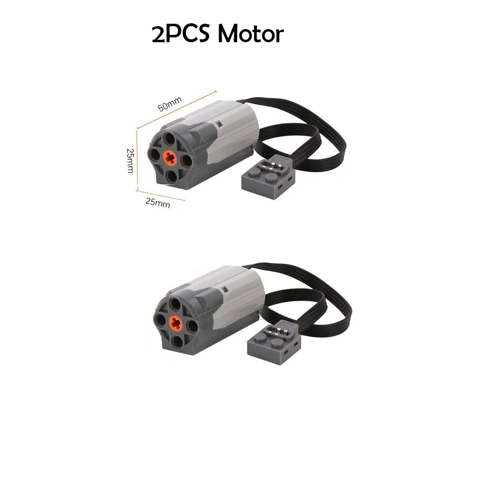 Двигатель для LEGO Power Functions Белый, 2pcs motor